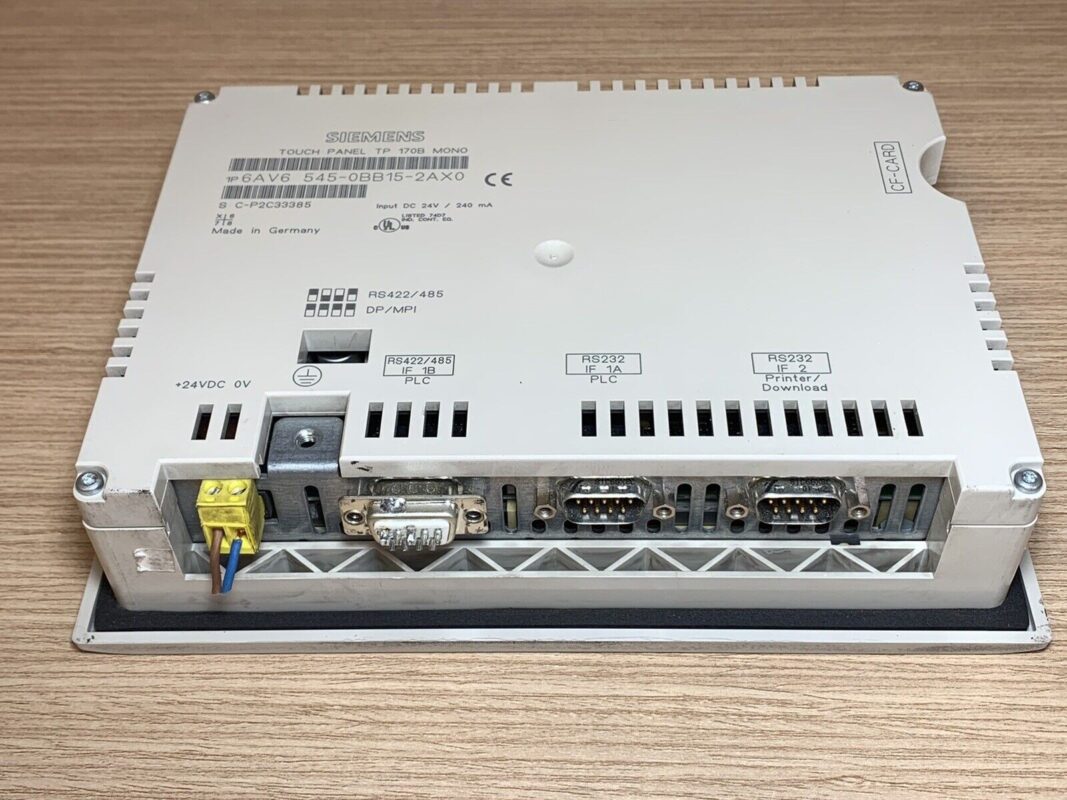 SIEMENS SIMATIC PANEL TP170B 6AV6 545 0BB15 2AX0 - Electrodesfasados